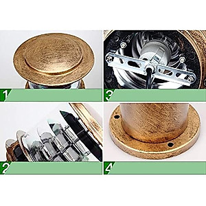 MODEBHD LED Landscape Street Courtyard Column Lamps IP54 Waterproof Super Bright Post Light Die-cast Aluminum Acrylic Garden Pillar Lantern Creative European Outdoor Patio Lighting