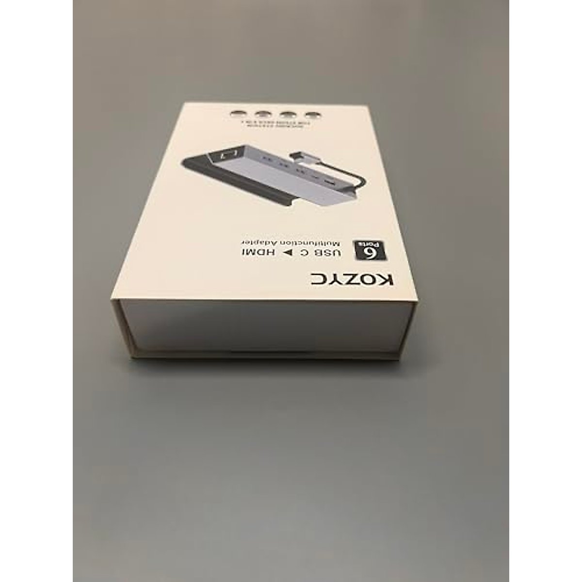 Docking Station for Steam Deck, KOZYC 6 in 1 Stream Deck Dock with HDMI 2.0 4K 60Hz, 1Gbps RJ45 Ethernet, 3 USB 3.0 5Gbps, and 100W Charging USB-C Port Compatible with ROG Ally, Steam Deck, Laptop