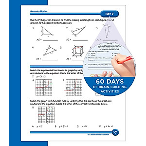 Summer Bridge Activities 8th to 9th Grade Workbooks, Math, Reading Comprehension, Writing, Science, Social Studies, Fitness Summer Learning, 9th Grade Workbooks All Subjects With Flash Cards