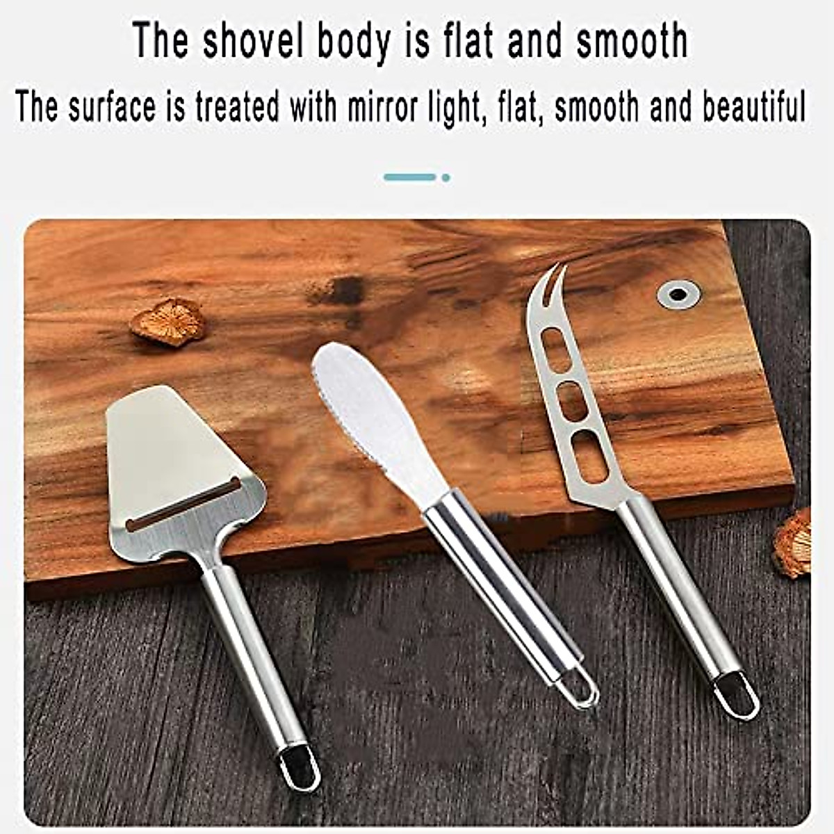 MTOMDY 4 Pieces Stainless Steel Wire Cheese Slicer with Cheese Plane Tool, Adjustable Thickness Cheese Cutter for Soft, Semi-Hard, Hard Cheeses Kitchen Cooking Tool