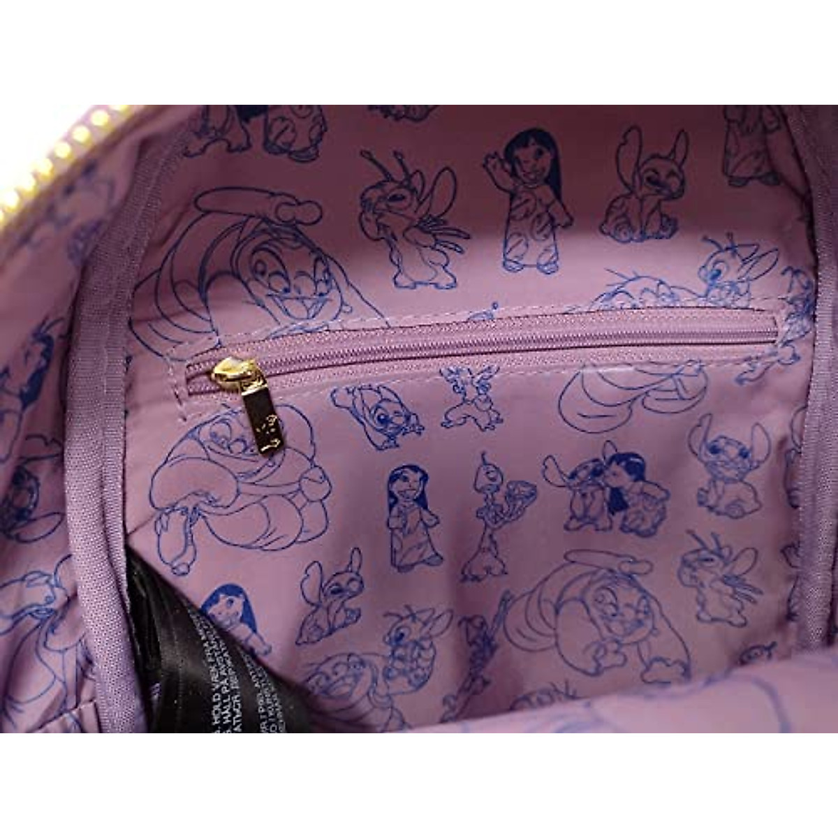 Loungefly Disney Lilo and Stitch Allover Print Womens Double Strap Shoulder Bag Purse