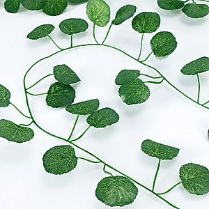 Whonline 10 Pack 69ft Artificial Ivy Garland Fake Vines with Greenery Begonia Leaf Hanging Plants for Bedroom Home Wedding Garden Decoration