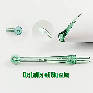 2PCS Flosser Replacement Tips,Oral Irrigator Nozzle Fit for Philips Soni Care AirFloss HX8211/HX8240/HX8140/HX8141,Flosser Replacement Heads Compatible with Philips Oral Irrigator & Dental Flosser