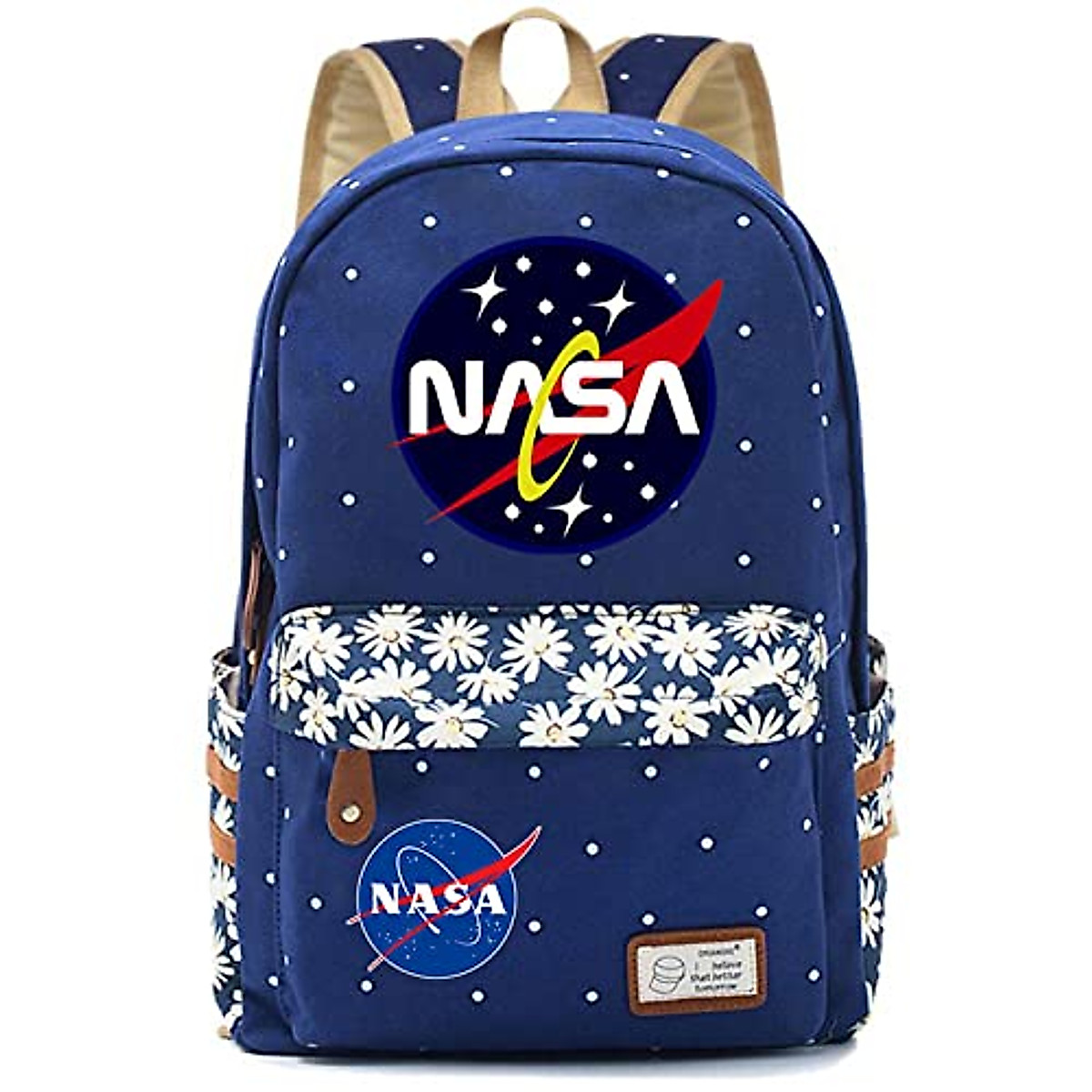SAZAO Kid Teen Nasa Graphic Backpack Student Back to School Bookbag Lightweight Travel Knapsack Durable Casual Daypack