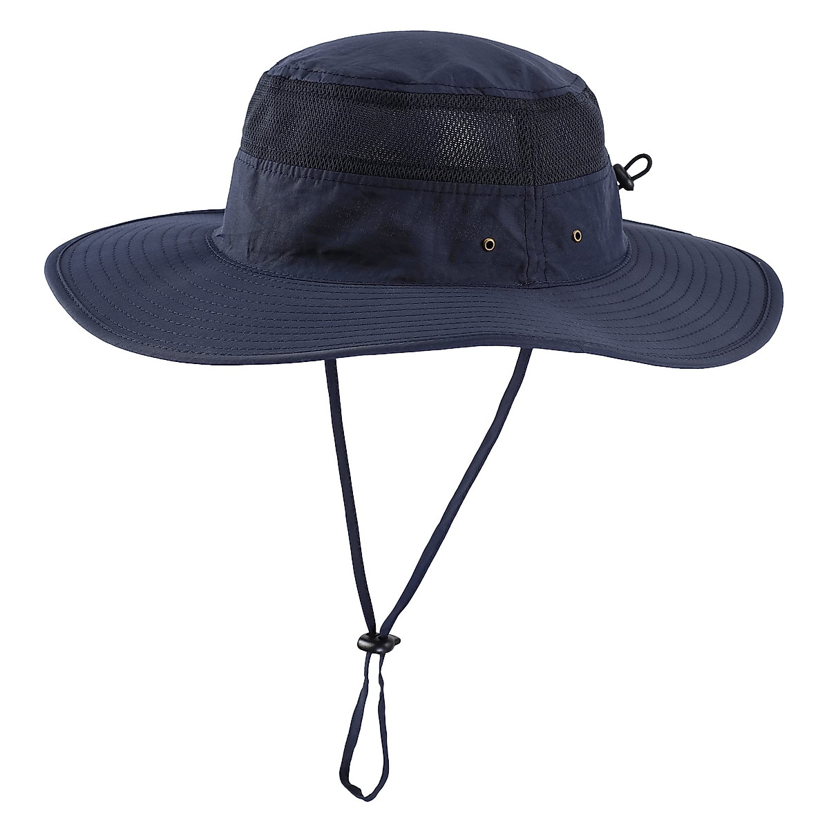Home Prefer Mens Sun Hat Wide Brim Bucket Hat UPF 50+ Sun Protection Hat for Outdoor Fishing Hunting Camping Beach Safari Hat Navy Blue