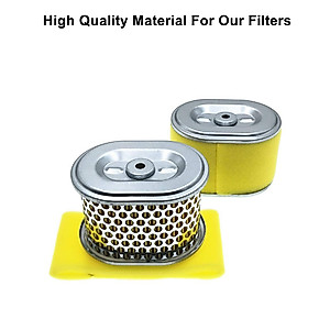 MOWFILL 2 Pack 17210-ZE1-505 Air Filter Replace for Honda 17210-ZE1-820, 17210-ZE1-822, 17210-Z4M-821 Air Cleaner Cartridge with Pre Filter Fits Honda GX160 GX200 GX140 Engine