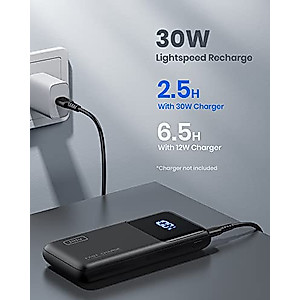 INIU Portable Charger, 45W USB C Power Bank Fast Charging with 15000mAh PD QC External Phone Battery Pack for iPhone 14 13 12 11 Pro Max X 8 iPad MacBook Steam Deck Samsung S22 S21 S20 Tablets PPS