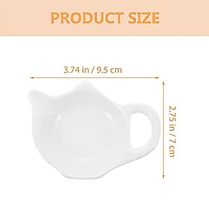 Tea Bag Squeezer Ketchup Seasoning 2Pcs Tea Bag Rest Teaspoon Rest Tea Holder Tea Bag Holder Ceramic Tea Bag Holders for Tea Bag Tea Bag Holder Organizer