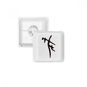 DIYthinker Bone Inscription Chinese Surname Character He Keycap Mechanical Keyboard PBT Gaming Upgrade Kit