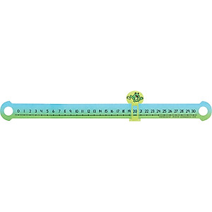 Really Good Stuff Slide and Learn Number Line, 21” by 3” (Set of 12) – Durable Plastic Number Line Focuses on Numbers 0 to 30 – Practice Addition, Subtraction – for School and Home