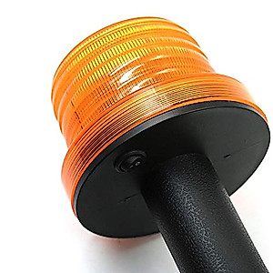 DE-Spark Luwint Handheld Emergency LED Solar Powered Strobe Warning Light, Road Construction Cone Traffic Light Flicker Beacon Lamp