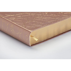 NLT Super Giant Print Bible, Filament Enabled (LeatherLike, Blush Floral, Red Letter): DaySpring Signature Collection