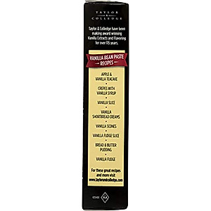 Taylor & Colledge Organic Vanilla Bean Paste with Seeds, 1.7oz Tube