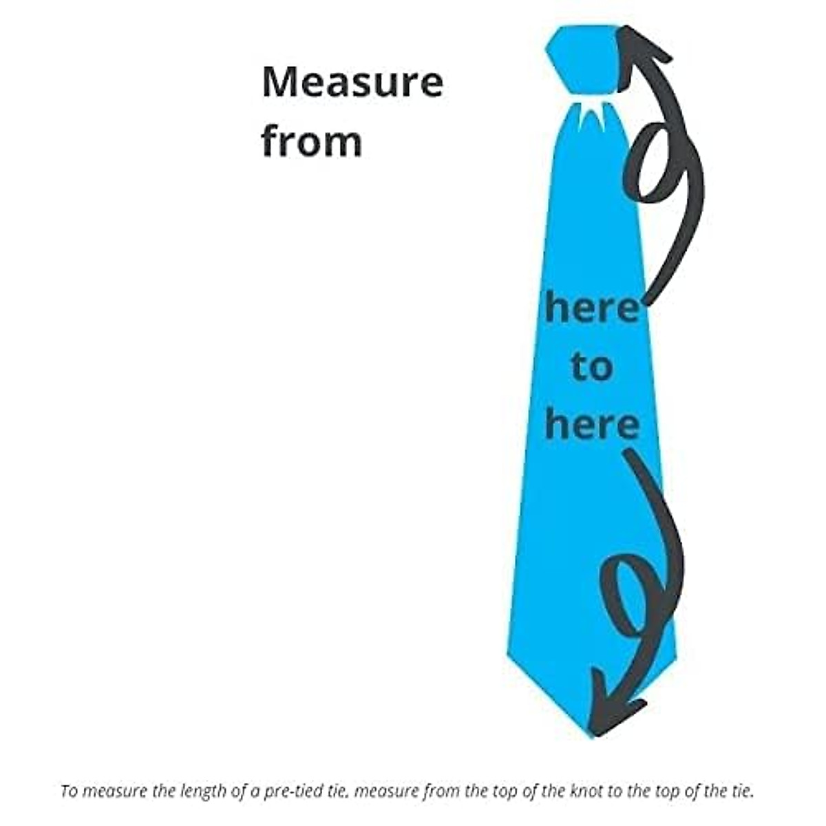 tiemart Pretied Zipper Ties Easy On Zip Up (20 Inch, Black)