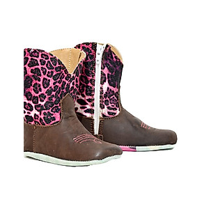 Tin Haul Infant Purrrfect Glitter Bootie Brown 1 M