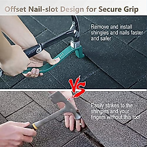 Roof Shingles, Shingle Removal Tool, Roofing Tools, Pitch Hopper, Shingle Nail Installer, Roof Shingle Nail Puller, Nail Remover Pry Bar For Safe Roof Shingles Replacement Roofing tools and Equipment