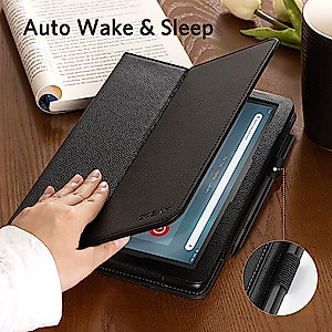 CoBak Case for All-New Amazon Fire Max 11 Tablet (13th Generation, 2023 Release) with Pen Holder - Slim Folding Stand Folio Cover for Fire Max 11 with Auto Wake/Sleep