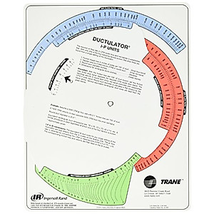Trane TD1 Ductulator with Sleeve, Duct Sizing Calculator