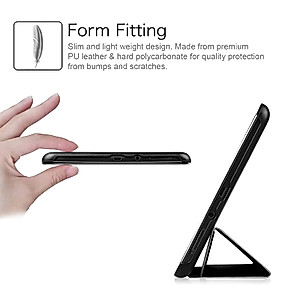 Fintie Slim Shell Case for Samsung Galaxy Tab A 8.0 (Previous Model 2015) - Super Slim Lightweight Standing Cover with Auto Sleep/Wake for Tab A 8.0 SM-T350/T355/P350/P355 2015, Black