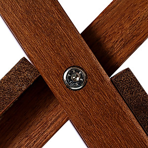 BYER OF MAINE, Pangean Folding Wooden Table, Easy to Fold and Carry Wooden Camp Table, Match Pangean Furniture, 20" L x 20" W x 22" H