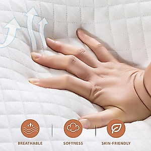 Twin Mattress 5 inch Memory Foam Mattress with CertiPUR-US Certified for Cool Sleep & Pressure Relief, Medium Firm Bed Mattress with Washable Cover, White, Twin Size,Twin Mattress for Bunk Bed