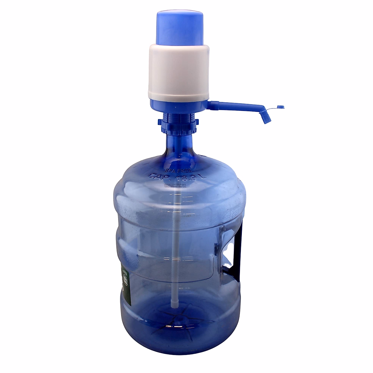 Dependable Industries Drinking Water Pump Manual Vacuum Action Dispenser for Drinking Water Bottles Fits Most Standard 3-5 Gallon Water Bottles