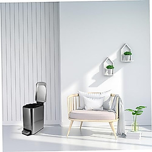 SOESFOUFU Small Trash Can Garbage Can with Lid Trash Bin Restroom Trash Can with Lid Small Bathroom Trash Can with Lid Trash Cans for Bathroom Trash Can Bathroom with Lid Step Trash Can Abs