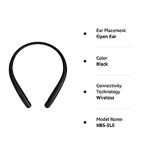 LG Tone Style HBS-SL5 Bluetooth Wireless Stereo Neckband Earbuds Tuned by Meridian Audio,Black