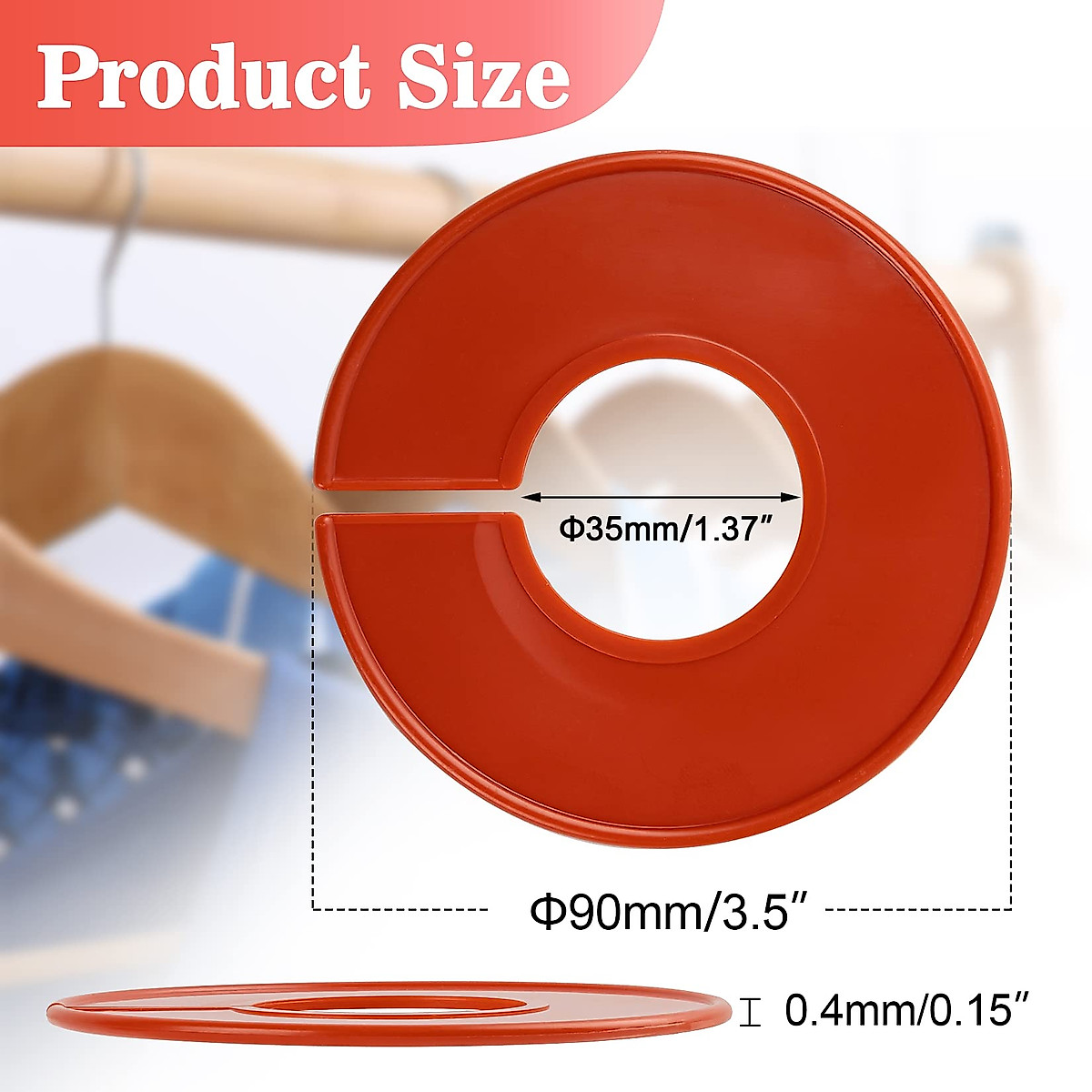 30PCS Closet Dividers Clothes Organizers - Sukh Girl Boy Closet Organizers Clothes Dividers Closet Labels Closet Separators Garment Organizer Hanger Markers Closet Size Dividers 10 Assorted Colors