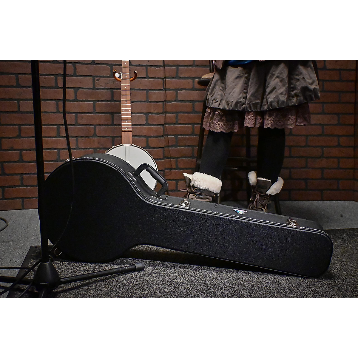 Carrion C-2901 Black Hardshell 5-string Resonator Banjo Case,NEW