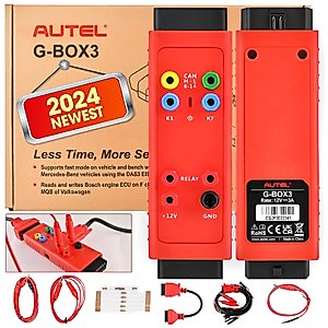 Autel 2024 G-BOX3 Accessory Tool, Upgraded of Gbox2, Gbox3 Key Programming Adapter for Mercedes-Benz/for BMW, Writing Boot Mode Bench Method, Works W/MaxiIM IM508(S) + XP400, IM608 PRO II, IM608S II