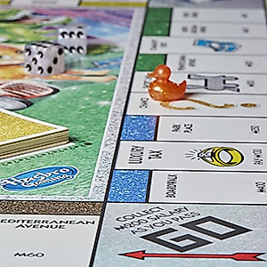 Hasbro Gaming Monopoly Sparkle Edition Board Game, Family Games, with Glittery Tokens, Pearlescent Dice, Sparkly Look, (Amazon Exclusive)