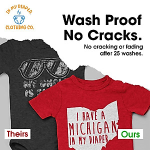 In My Diaper I Have an Oklahoma UT Texas Fans Baby One Piece 6 Months White