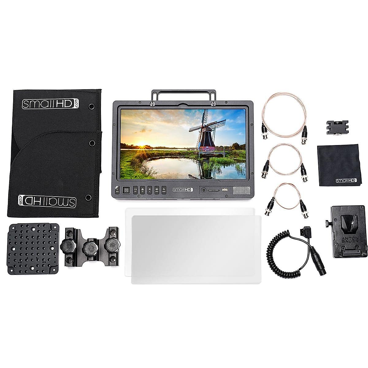 SmallHD 1303 HDR 13" Full HD LED Production Monitor Bundle, Includes V-Mount Power Kit and Pro Battery Cheese Plate