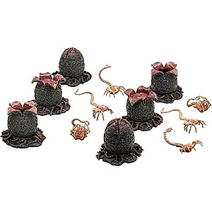 Hiya Toys Aliens: Ovomorph & Facehugger 1:18 Scale Action Figure Set, Multicolor