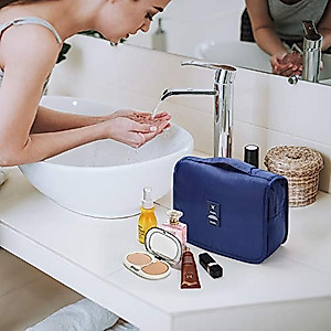 VOCUS Hanging Toiletry Bag for Men and Women Travel Portable Bathroom Toiletry Storage Bags Waterproof Cosmetics Makeup and Toiletries Organizer Kit with Hook