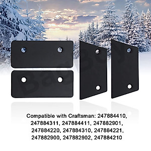 Braveboy 731-0782 Snow Thrower Paddle Set, Compatible with MTD 753-0613 731-0782 731-0781 731-0780 & More - 2005 and Earlier, for Two-Cycle Single Stage Snow Throwers