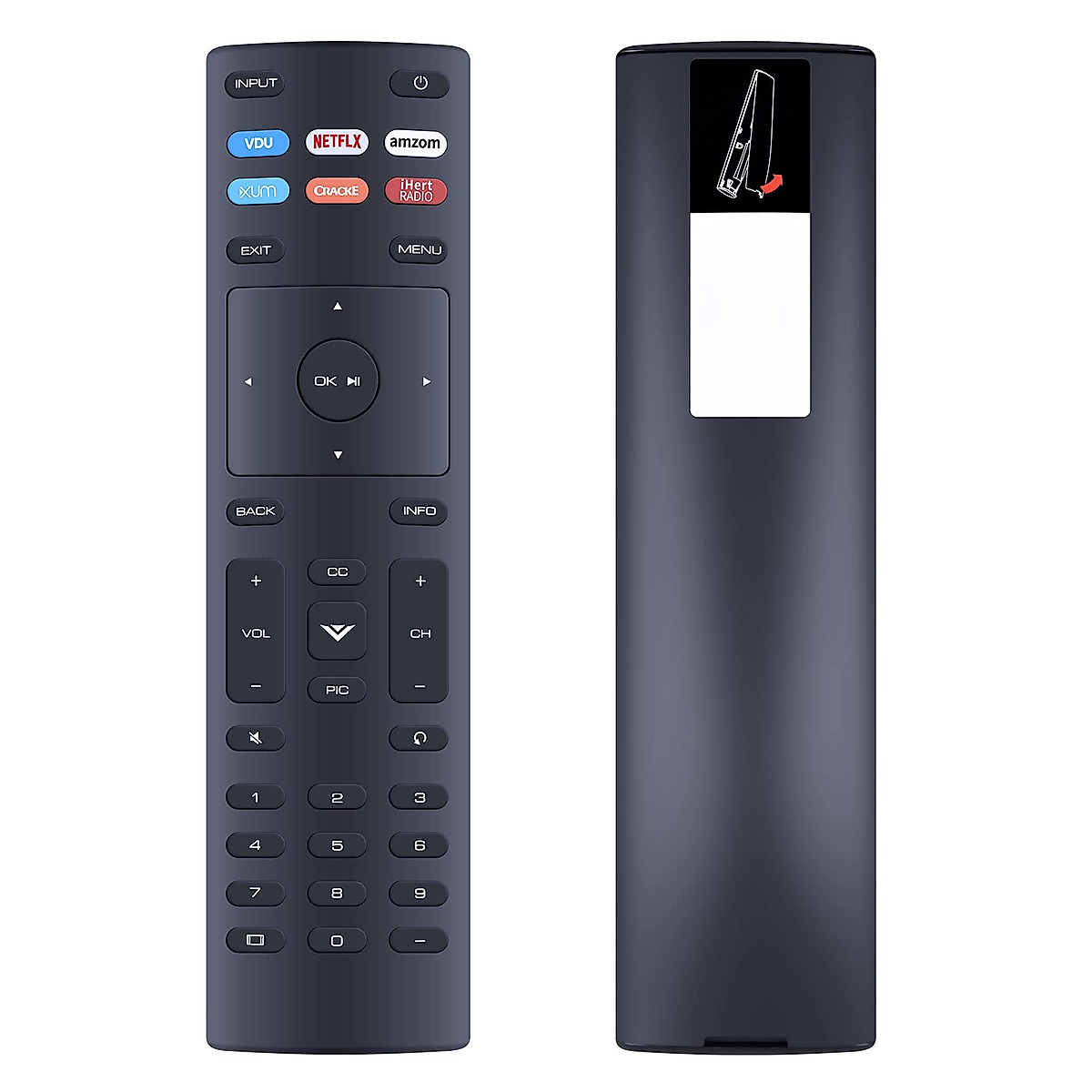 Universal Remote Controller for Vizio Smart TV，XRT136 Replacement Compaitble for All Vizio UHD LED LCD HD 4K HDR and More TVs(D-Series E-Series P-Series V-Series)