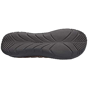 Merrell mens Hut Moccasin, Olive, 9 US