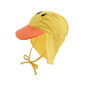 Cuddle Club Baby and Toddler Adjustable Sun Hat | UPF 50+ All-Day UV Protection for Infant's Head & Neck - Duck M