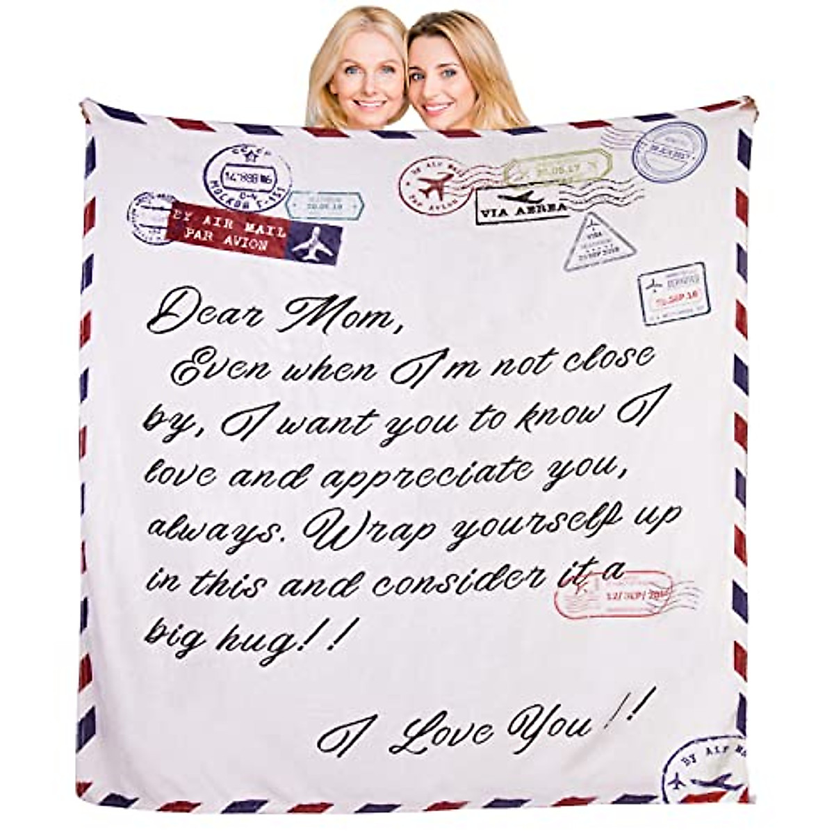 CUTEUP Mother Gifts for Mom-Birthday Mother s Day Gifts from Daughter Son, Relaxing Spa Gift Basket Set for Mom Sister Friend Happy Birthday Bath Set Gift, Great White Blanket Gifts for Women Mom