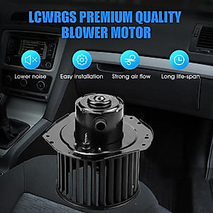 AC Blower Motor with Fan Fits for 1992 1993 1994 1995 1996 Chevy Silverado Suburban 1500 2500 Tahoe GMC Sierra Yukon C1500 C2500 K1500 K2500 G20 HVAC Heater Blower Motor Replaces# 700103