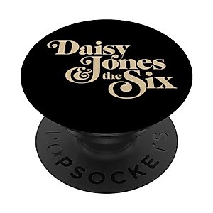 Daisy Jones & the Six - Retro Logo Black PopSockets Standard PopGrip