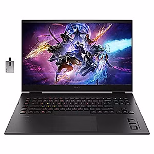 HP 2022 OMEN O17 17.3" 165Hz Gaming Laptop, Intel Core i7-12700H, 64GB RAM, 2TB PCIe SSD, Backlit Keyboard, NVIDIA GeForce RTX 3070Ti 8GB, HD Webcam, Win 11 Pro, Black, w/ 32GB USB Business Card