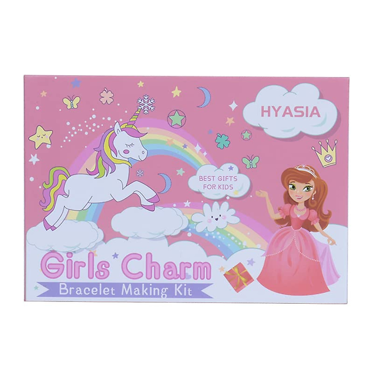 Girls Charm Bracelet Making Kit, Unicorn Toy Gifts for Ages 6 7 8 9 10+ Girls DIY Jewelry Making Kit for 8-12, Perfect Craft Kits Educational Toys - Finger Fine Motor Training and Inspires Creativity