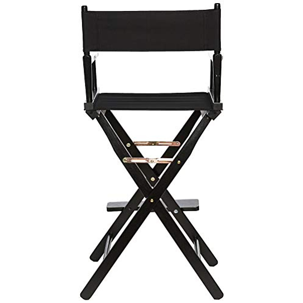 Casual Home Director's Chair ,Black Frame/Black Canvas,30" - Bar Height