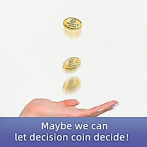 Huwane New Parent Decision Coin Flip for Your Fate, Mummy's Turn or Daddy's Turn, Mom Dad Coin Flip New Baby Gift for Wife, Husband, Mother's Day, Father's Day, Birthday, Christmas