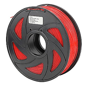 1.75mm 1KG 3D Printer Long Filament Red 3D Printing Consumables Neatly Wound PLA Meta Filament Bundle Industrial Additive Manufacturing Products for Home Decoration