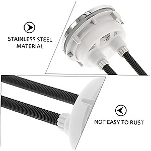 Cabilock 2pcs toilet button toilet accessories dual flush button toilet parts toilet water tank parts accessories for sterling toilet replacement parts Plastic Toilet Push Button pure suite