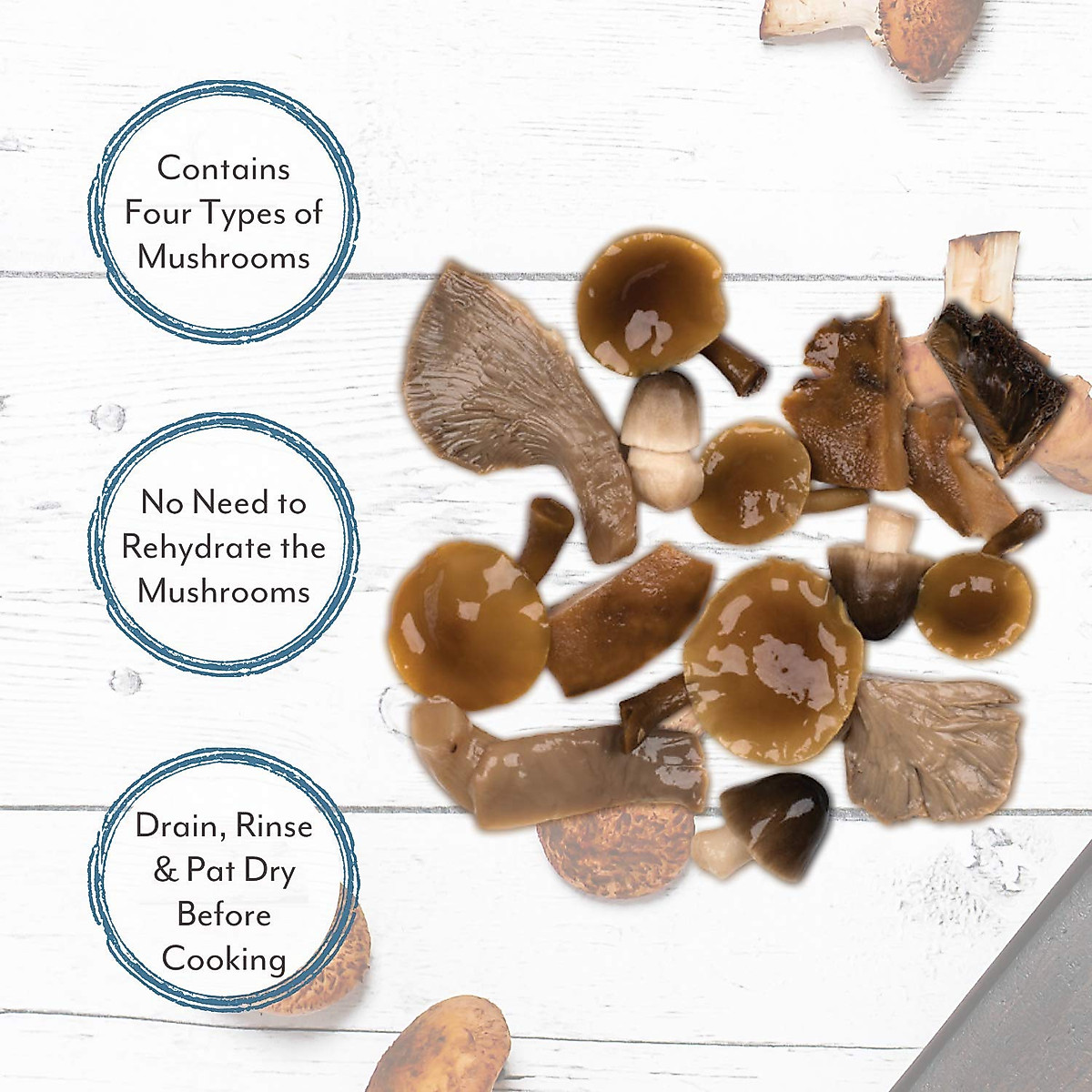 Roland Foods Premium Canned Wild Forest Mushrooms, 14.1 Ounce Can, Pack of 4